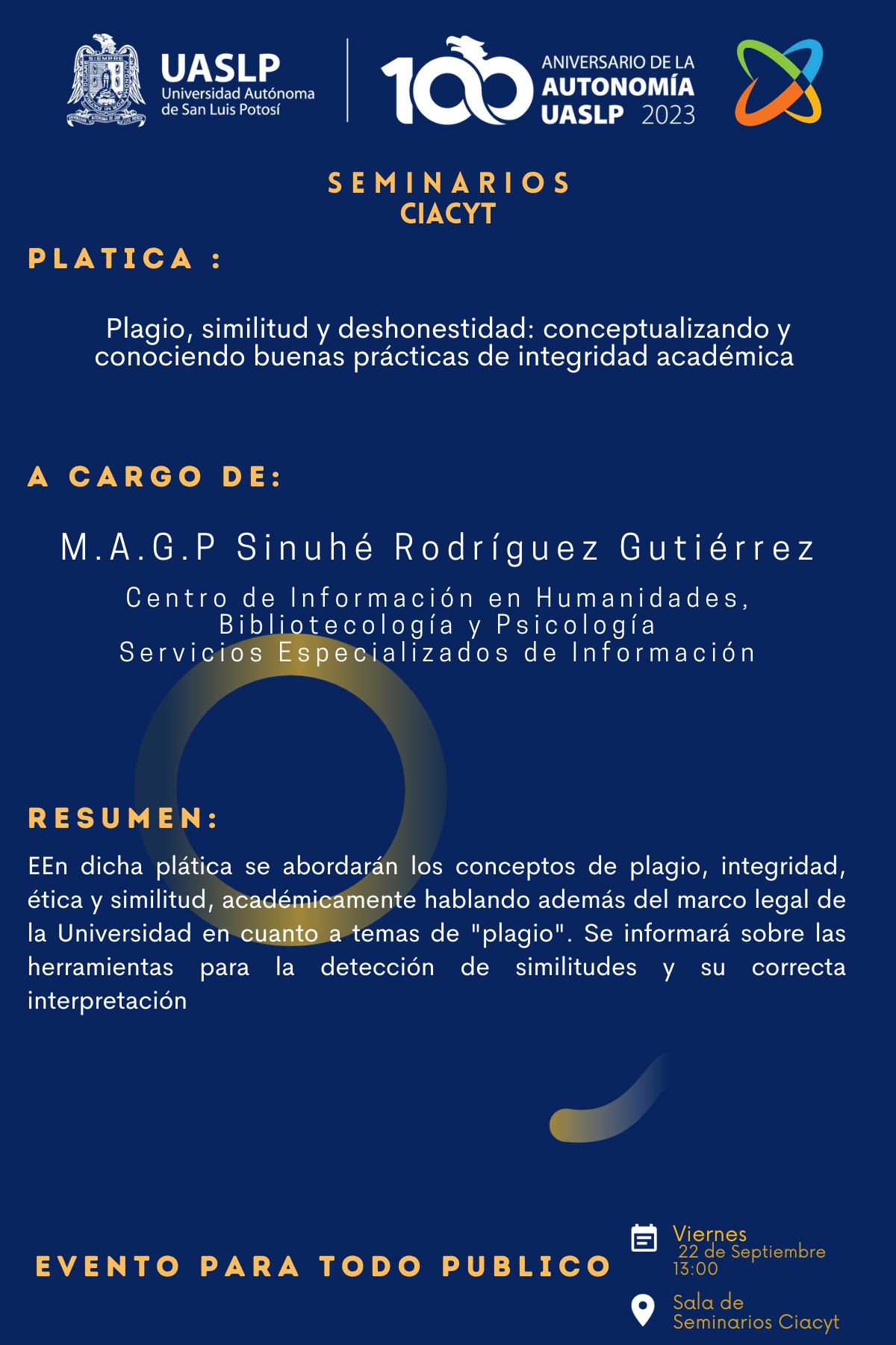 Seminario CIACyT - UASLP