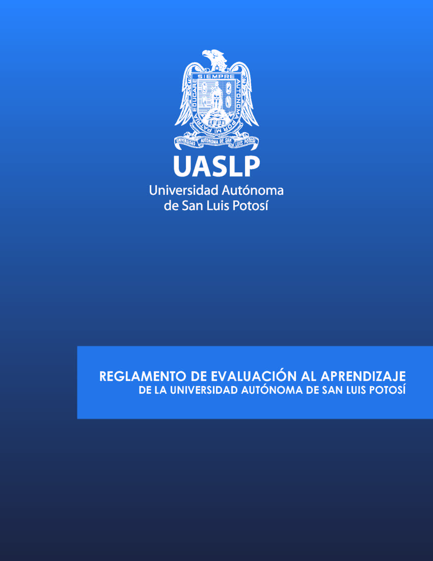 Reglamento de Evaluación - UASLP