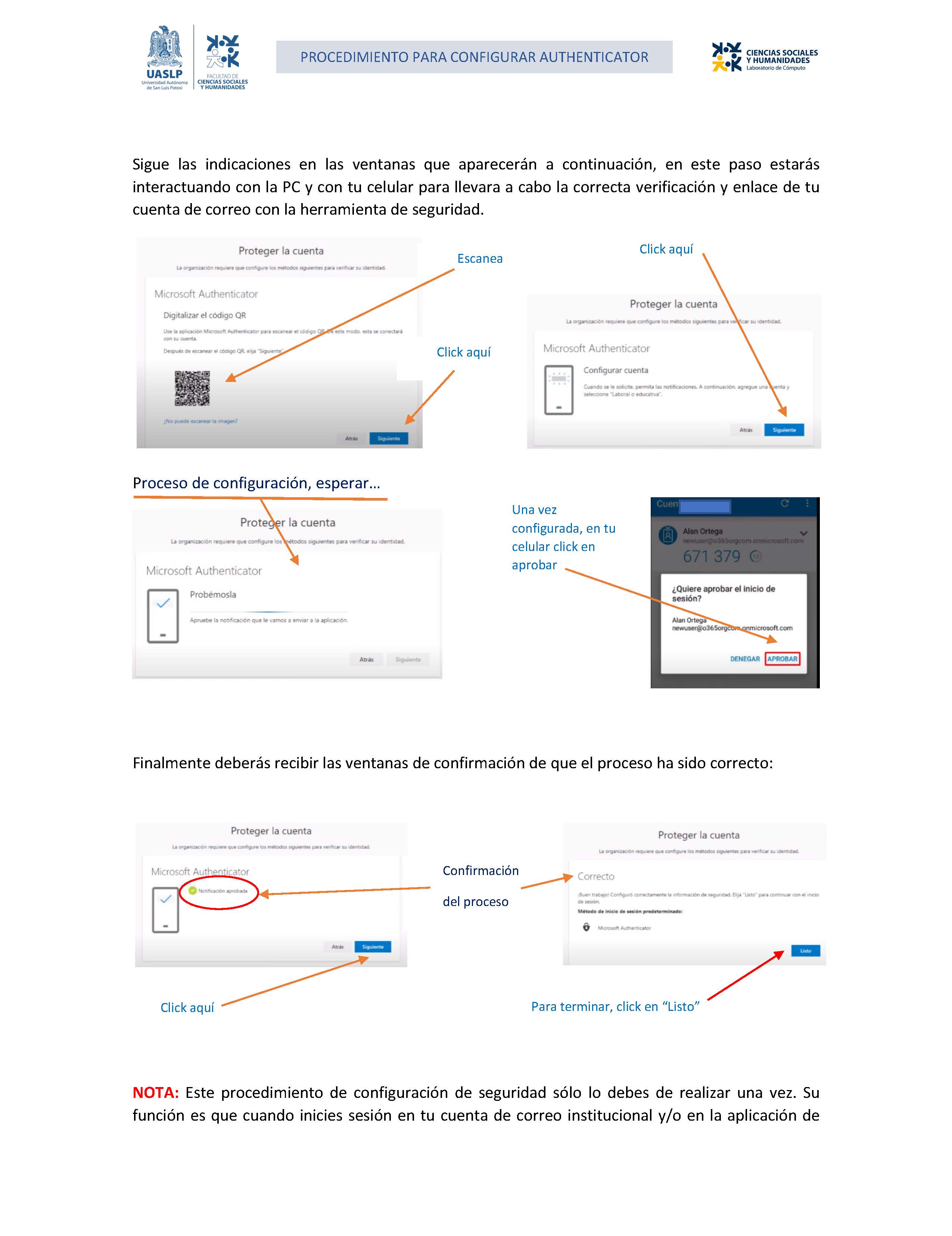 Configuración de la aplicación Microsoft Authenticator - UASLP